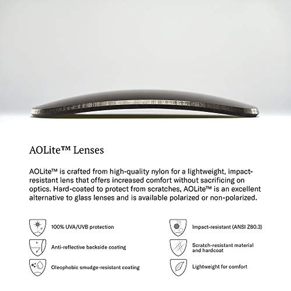 AO Saratoga Sunglasses - Brown Demi - True Color Gray AOLite Nylon Lenses - Polarized - 52-19-145