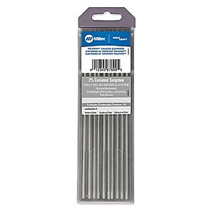 Tungsten Electrode, Ceriated, 1/8 in., PK10