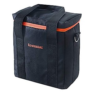EnginStar Carrying Case Storage box Travel Business Lunch Bag Shockproof Universal Compatible for Portable Power Station, picnic camping wild fishing hunting - Black