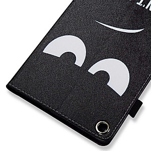 Case for 2016-2018 Kindle Fire HD 8 - MonsDirect PU Leather Smart Case Cover with Auto Wake/Sleep for Kindle Fire HD 8 Tablet (8" 2018 2017 2016 Release, 8th/ 7th / 6th Generation), Don't Touch My Pad