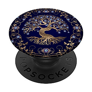Tree of Life Evil Eye Ornament PopSockets PopGrip: Swappable Grip for Phones & Tablets