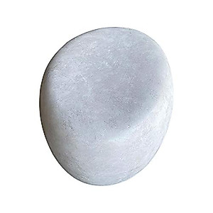 Rockingrocker - FCT27WT Lightweight Concrete Artistic Style Furniture with Multifunction - Seat Chair/End Table/Ottoman/Garden Decoration - Suitable for Indoor & Outdoor - White