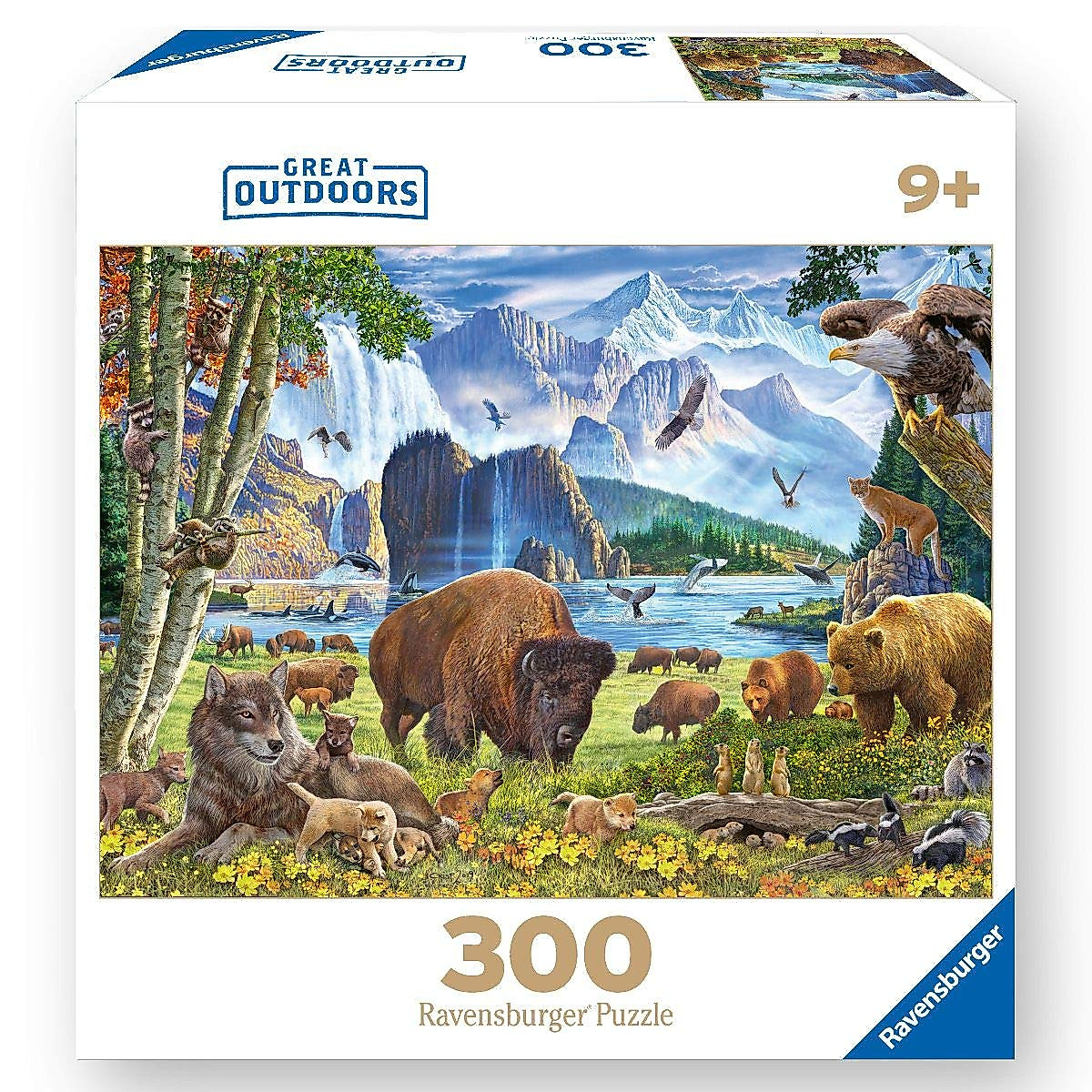Ravensburger North American Nature Puzzle - 300 Pieces | Great Outdoors Puzzle Series | Unique Softclick Technology | Perfect for Ages 9+ | FSC Certified