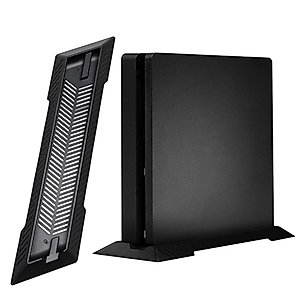 CKXIN Stand for PS4 Slim, Vertical Cooling Base Holder Stand for Playstation 4 Slim Console, Black