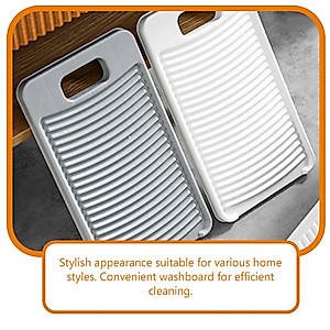 Cabilock Washing Washboard Hangable Plastic Washboard Washing Board Cleaning Laundry Washboard Household Non-slip Washboard Scrubbing Board for Laundry Hand Wash