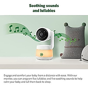 LeapFrog LF930HD 1080p Smart WiFi Remote Access Baby Monitor, 360° Pan & Tilt, 7” 720p HD Display, Color Night Light, Color Night Vision, Two-Way Intercom, Smart Sensors
