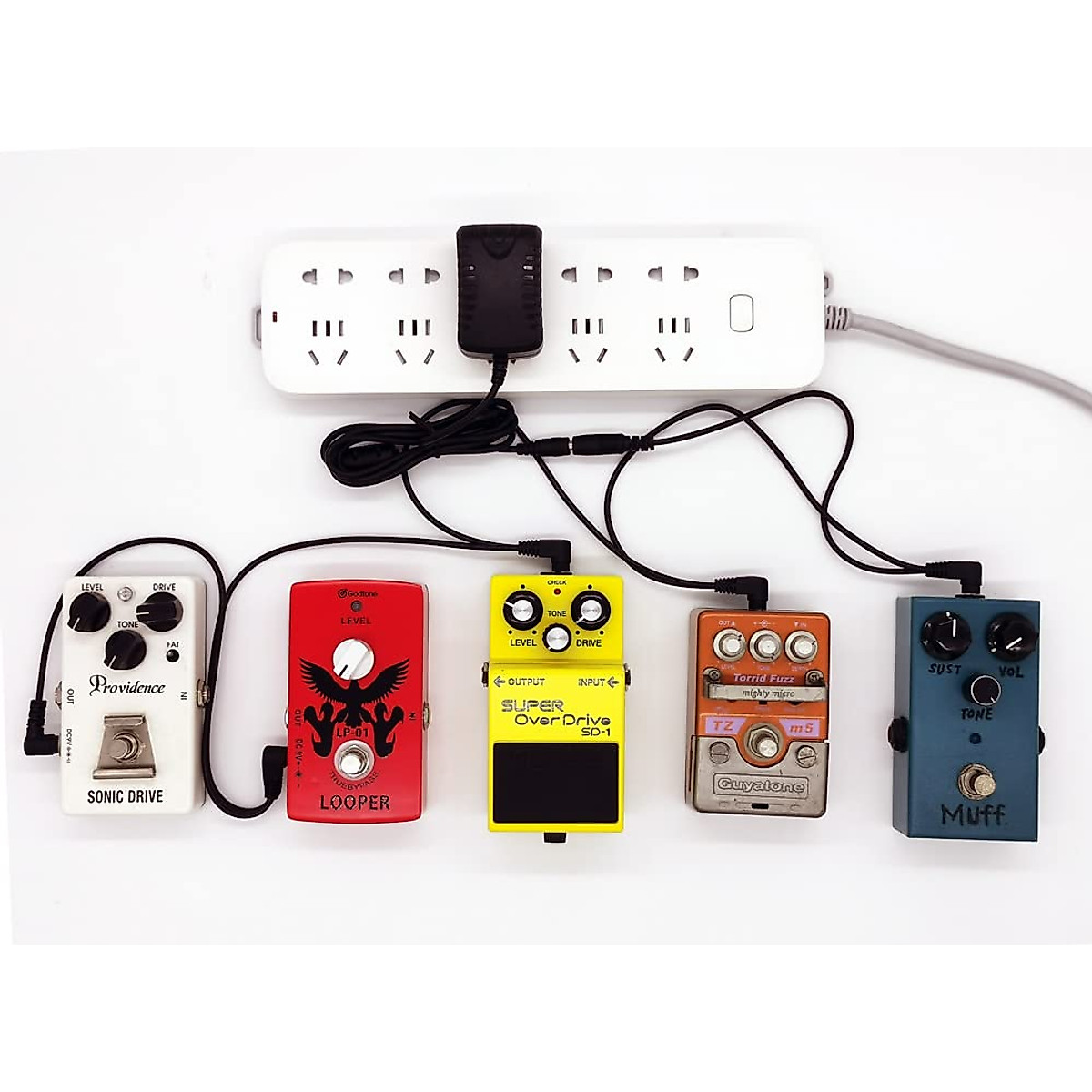 Guitar Pedal Power Supply Adapter 9V DC 1A(1000mA Effect Pedal Power Supply