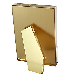 TIZO Design Vertical 5x7 Lucite Picture Frame, Durable 1 Inch Thick Clear Lucite & Magnetic Closures, Elegant & Practical Boutique Quality Photo Frame (Multiple Colors Available)