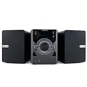 LONPOO Compact Top Loading CD Player Stereo Shelf System, Bluetooth CD Player Home Music System 30W, Digital FM Stereo Radio (NO AM) with Speakers, Headphone Jack丨AUX-IN丨USB Input丨Remote Control