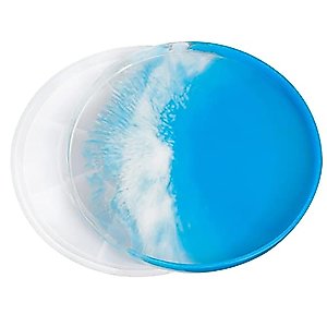 Rolling Tray Mold for Resin, Gartful Large Round Serving Tray Mold with Edges, Plate Silicone Epoxy Casting Mold for Agate Tray, Serving Board, DIY Jewelry Holder, Fruit Snack Tray, Home Decoration