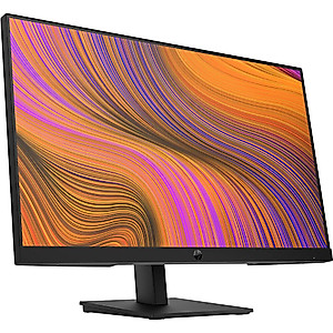 HP 24 inch 1080P Computer Monitor Bundle With Docztorm Dock, 24" Full HD (1920x1080) 75Hz Anti-Glare IPS Display with Built-In Speakers, HDMI, VGA, Displayport, Ideal for Home and Business - Pack of 2