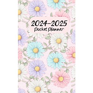 2024-2025 pocket planner: 2 Year Monthly Pocket Calendar (Junuary 2024 to December 2025) With Federal Holidays and Motivational Quotes