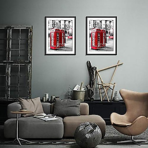 Giftgarden 24x36 Poster Frames Matted to Display 20x30 Photo, 4 Pack 24 by 36 Inch Black Picture Frame Set Without Mat, 20 by 30 Wall Arts with Mat