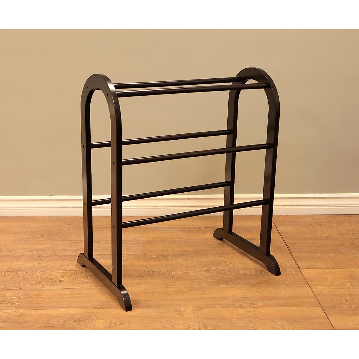 Frenchi Home Furnishing Quilt Rack, Cherry Finish