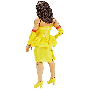 WWE MATTEL Miss Elizabeth Elite Collection Deluxe Action Figure with Realistic Facial Detailing, Iconic Ring Gear & Accessories, Multi (GKY10)