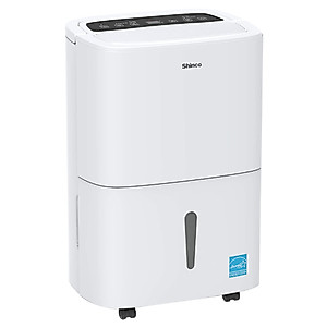 Shinco 7,000 Sq.Ft Energy Star Dehumidifier with Pump, Ideal for Large Industrial Rooms and Home Basements, Efficient Moisture Removal and Humidity Control, 1.85 Gallons Water Tank