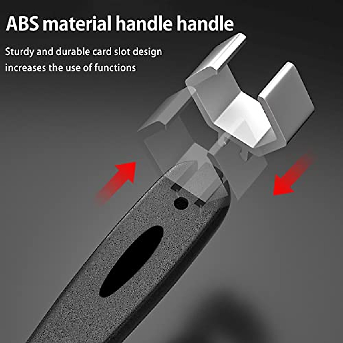 AEVXKHI Universal Adjustable Double-ended Wrench with 3 Card Slots 4 in 1 Multifunctional Adjustable Wrench Universal Sink Plumbing Tools for Disassembly Assembly of Sanitary Ware Pipe Puts Repair