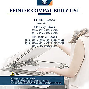 Ankink 65xl Black Ink Cartridge for HP 65 HP65 XL HP65XL Fit for Envy 5000 5010 5014 5052 5055 5070 DeskJet 2600 2622 2640 2652 2655 3700 3752 3755 Printer | HP65 Higher Yield Ink Combo Pack 2 Pcs