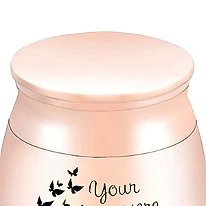 angel3292 Air Tight Pet Funeral Urn English Letters Metal Memory Box Pets Ashes Casket for Home Pet Memorial Urn Anti-Rust for Cats