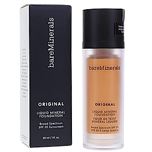 bareMinerals Original Liquid Mineral Foundation Broad Spectrum Spf 20, Golden Nude 16, 1 Fl Oz