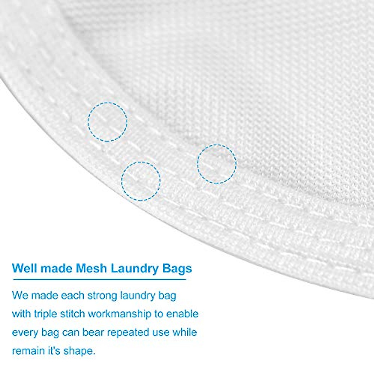 GOGOODA Set of 5 Mesh Laundry Bags,3 Medium Fine Mesh Laundry Bags and 2 Large Delicates Wash Bags