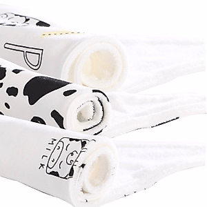 JN&LULU 3-Pack Newborn Baby Bibs Baby Bandana Drool Bibs for Drooling and Teething,Organic Cotton Bibs for Baby Gifts