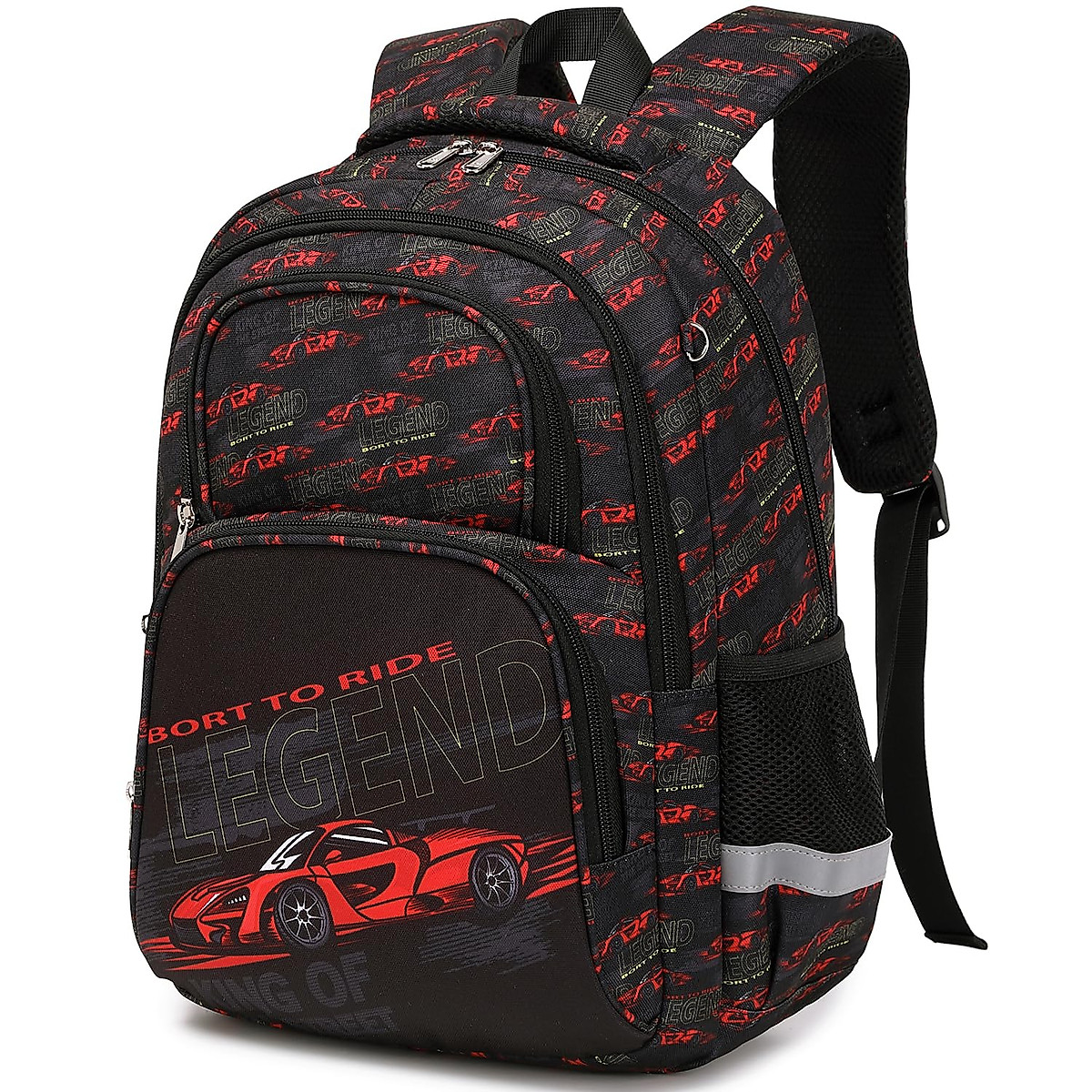 abshoo Cute Car School Backpack For Boys Elementary Kindergarten Kids School Bag (Car Black)