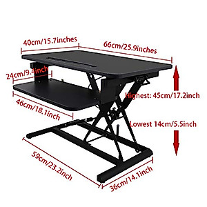TOE Computer Desk Multifunctional Modern Sturdy Mini Office Desk Study Writing Desk Height Adjustable Folding Laptop Desk Learning Desk for Home Office (Color : Black)