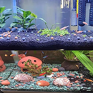 200pcs Tourmaline Balls for Freshwater Aquarium Tank. Mineral Supplement Substrate. Tourmaline Ball for PH Balance. Live Shrimp Food, Betta Fish Food, and Crayfish Food.…