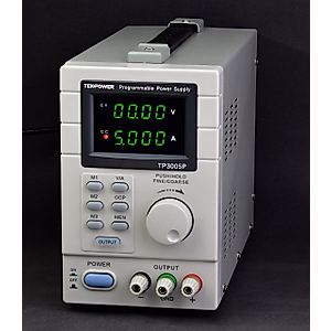 Tekpower TP3005P Programmable Linear Type Variable Regulated DC Power Supply, 0-30V at 0-5A