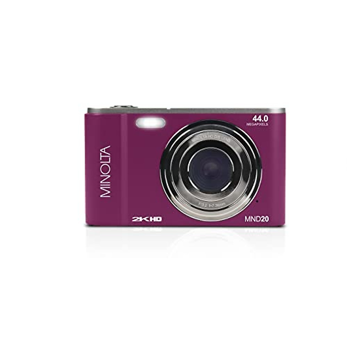 Minolta MND20 44 MP / 2.7K Ultra HD Digital Camera (Magenta)