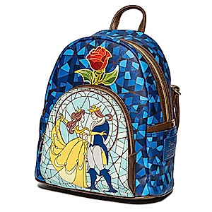 Beauty and the Beast Stained-Glass Window Mini-Backpack - Entertainment Earth Exclusive