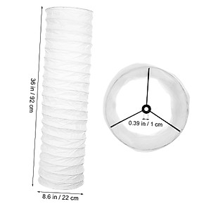 OSALADI Floor Paper Lamp Shade Nordic Minimalist Style Dust Proof Floor Standing Lamp Shade Cover Beside Column Lamp Shade for Home Hotel Bedroom