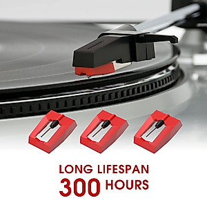 DIGITNOW Record Player Needles, 4 Pack Technics Turntable Phonograph Needle, Replacement Stylus Needle for LP Vinyl Player More brand