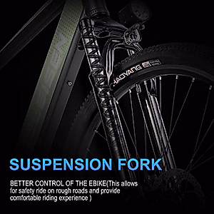 GELEISEN Electric Bike Adult, 26" 350W Ebike Electric Mountain Bike with 36V/10Ah Removable Battery, 5 Level Pedal Assist, LCD Display with USB, Shimano Rear 7 Speed Gears[Gifts for Men Women]