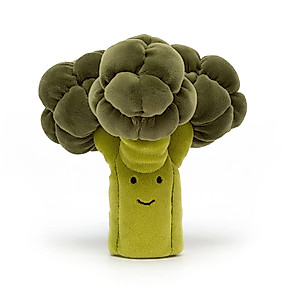 Jellycat Vivacious Vegetable Broccoli Stuffed Toy, 6 inches | Vegetable Plush | Great Gift Idea