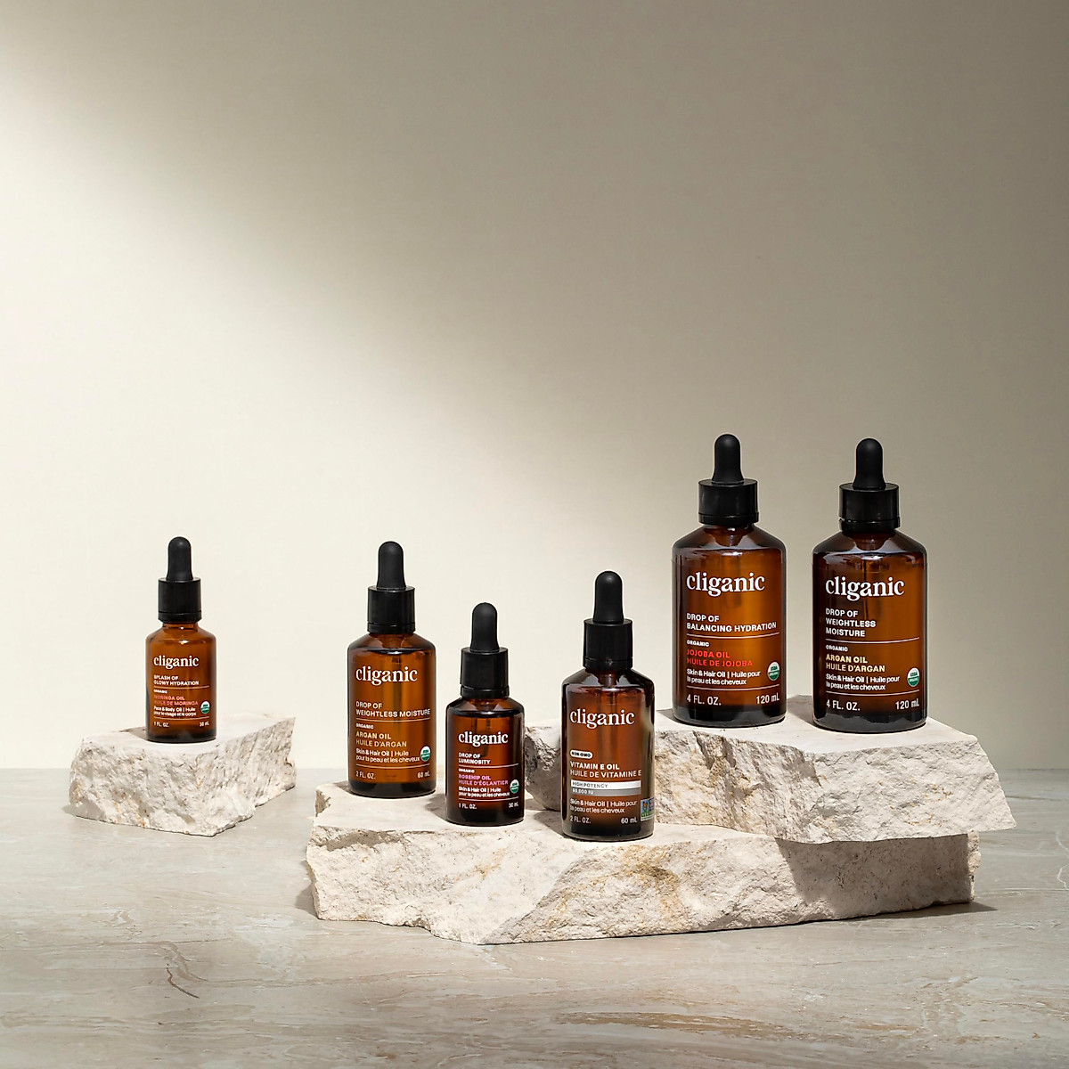 Cliganic Organic Rosehip Seed Oil for Face, 100% Pure | Natural Cold Pressed Unrefined Non-GMO | Carrier Oil for Skin, Hair & Nails (Packaging May Vary)