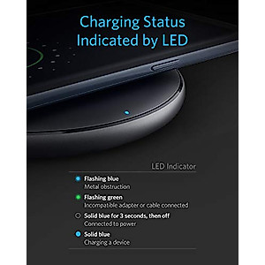 Anker 10W Max, 2 Pack 313 Wireless Charger (Pad), Qi-Certified Wireless Charging 7.5W for iPhone 14/14 Pro/14 Pro Max/13/13 Pro Max, Galaxy S10 S9 S8, S9 Plus (No AC Adapter)