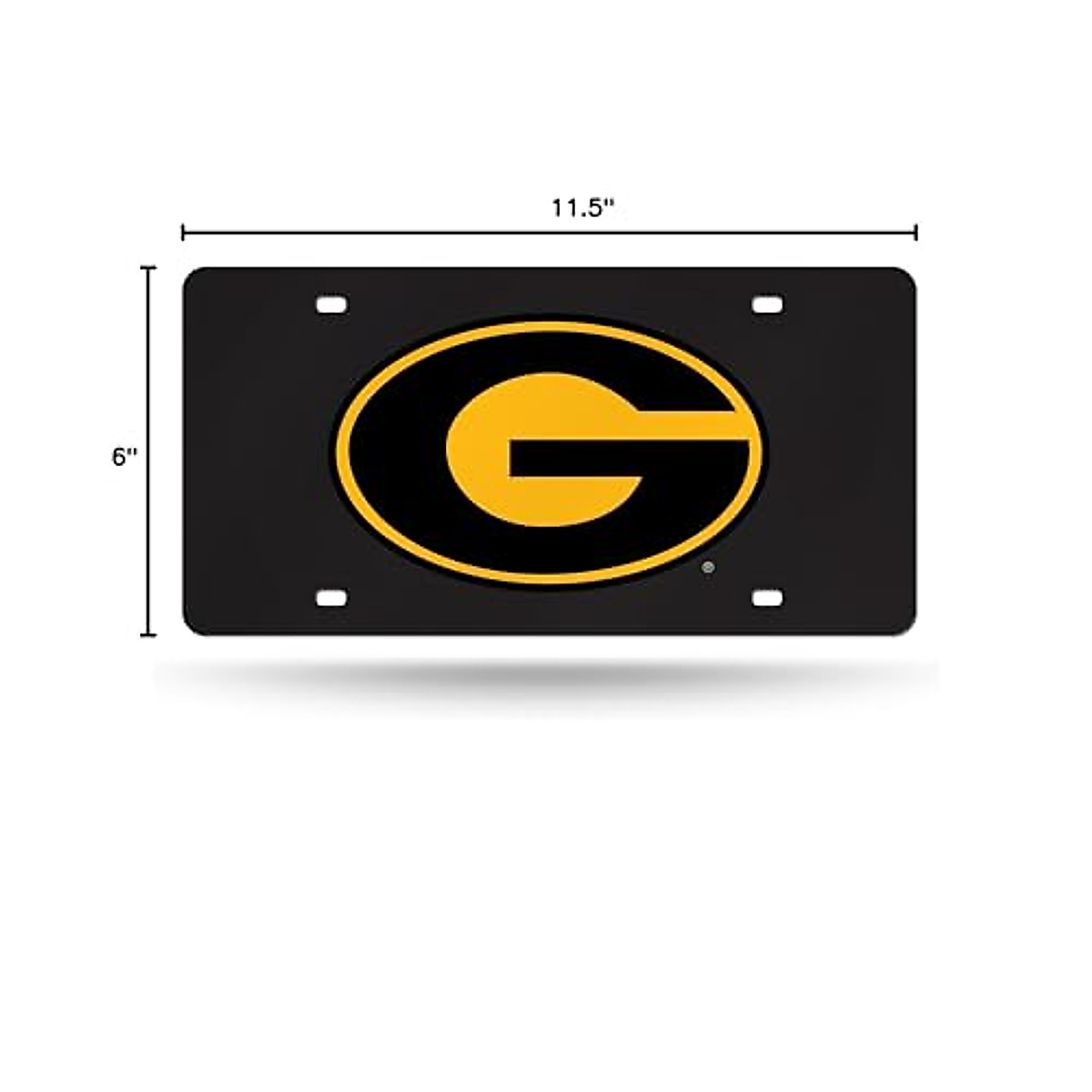 Rico Industries Laser Inlaid Metal License Plate Tag, , 6 x 12-inches