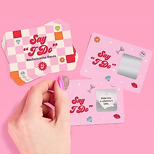 xo, Fetti Bachelorette Scratch Off Card Game Gift - 25 Dares | Bachelorette Party Decorations, Bride to Be Gag Gift, Bridesmaid Favors, Bridal Shower Supplies, Dare Girls Night Out