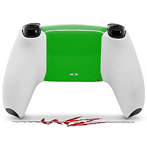 WraptorSkinz Skin Wrap compatible with Sony PS5 DualSense Controller Solids Collection Green (CONTROLLER NOT INCLUDED)