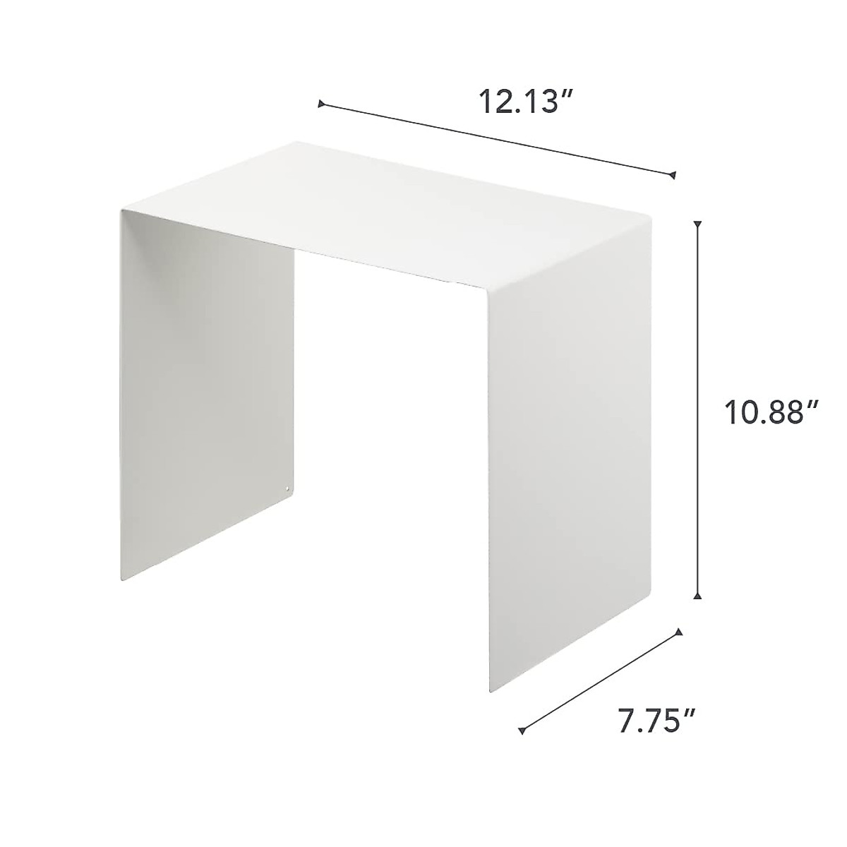 Yamazaki Home Cabinet Storage Organizer | Set of 2 | Kitchen Pantry | Steel | Riser, One Size, White