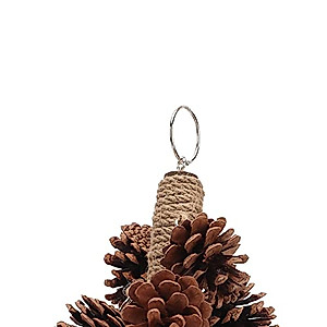 Parrots Pine Cone Chewing Toy, Hamster Chew Toys Hanging Wooden Pine Cones Bird Cage Funny Chewing Toy for Parakeet Cockatiel Grey Lovebirds Budgies Cockatoos(S)
