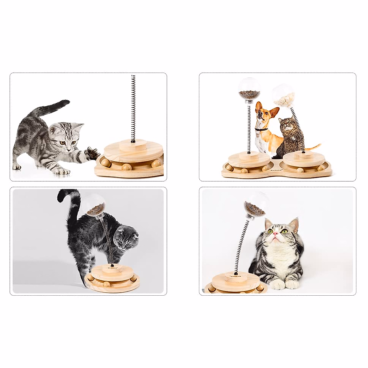 Kelutd Cat Toys, Interactive Cat Feeder Toy, Pet Exercise Toys, Cat Toys for Indoor Cats/Kitten as Cat Gifts, Patented Product