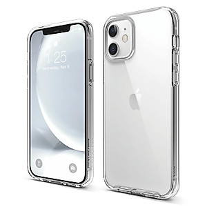 elago Hybrid Clear Case Compatible with iPhone 12 Case and Compatible with iPhone 12 Pro Case 6.1 Inch (Transparent) - Shockproof Bumper Cover Protective Case