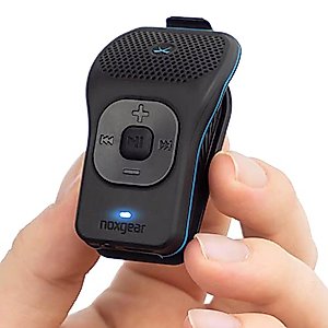 noxgear 39g Wearable Waterproof Bluetooth Speaker - Magnetic Clip-On Wireless Portable Bluetooth Speakers - Up to 12 Hours Battery Life - Clip Speaker with Microphone - Large Tactile Control Buttons