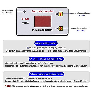 12V Battery Low Voltage Cut Off Switch On Protection Undervoltage Controller Under-Voltage Control