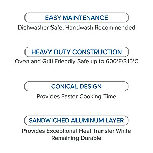 Viking Culinary Contemporary 3-Ply Stainless Steel Dutch Oven, 5.2 Quart, Includes Glass Lid, Dishwasher, Oven Safe, Works on All Cooktops including Induction