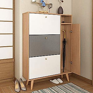 N/A Fashion Shoe Simple Hall -Thin Tipping Door Doorway Multifunctional Cabinet