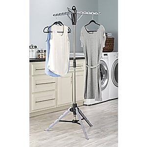 Whitmor Garment & Drying Rack, 28x28x64.5, Grey